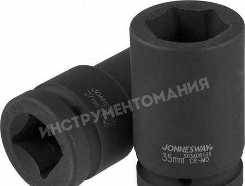 Торцевая головка ударная глубокая 1" 36 мм S03AD8136 jonnesway 48597