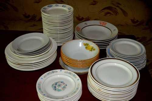 Наборы тарелок, винтаж СССР
