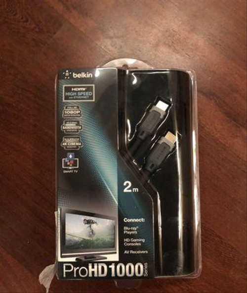 Кабель hdmi belkin 2м PRO HD 1000series