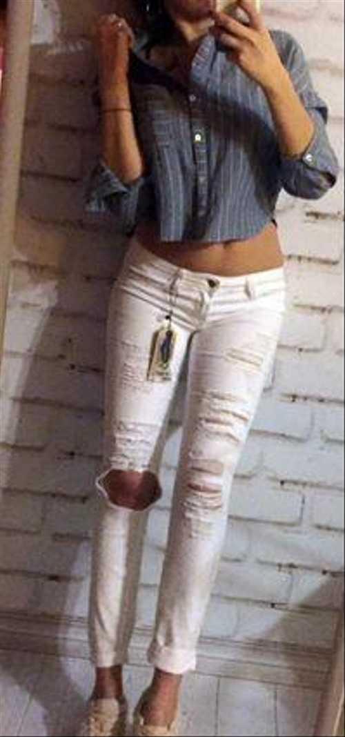 Рваные джинсы skinny