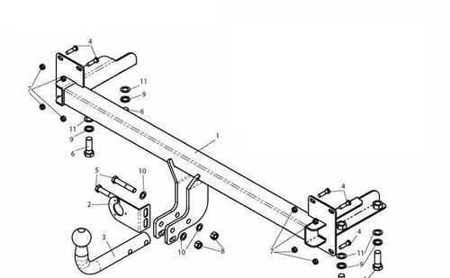Фаркоп на Киа Спектра. Новый