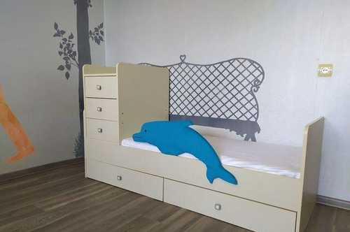Ограничитель для кровати (Бортик) Дельфин