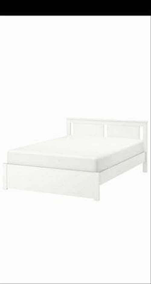 Кровать двухспальная с матрасом IKEA Сонгесанд