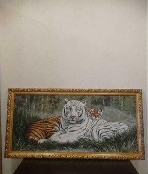Картина. Гобелен. Тигры