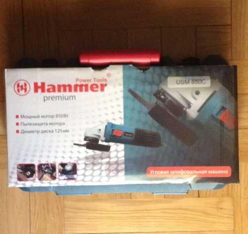 Шлифовальная машинка hammer USM 850C premium