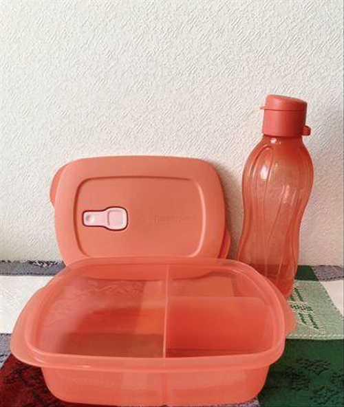 Контейнер и бутылка Tupperware