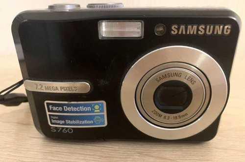 Компактный фотоаппарат Samsung S760. Рабочий