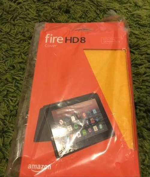 Новый чехол Amazon Fire HD 8 жёлтый