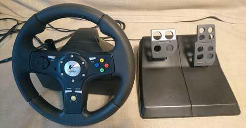 Руль и педали для xbox 360 Logitech DriveFX Wheel