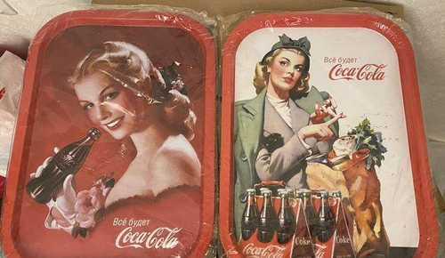 Ретро подносы coca-cola