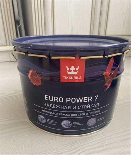 Tikkurila euro power 7 9. Тиккурила евро Пауэр 7 9 литров. Краска Tikkurila Euro Smart-2. Tikkurila Euro Power 7. Tikkurila Euro Smart 2 краска для потолка глубокоматовая.