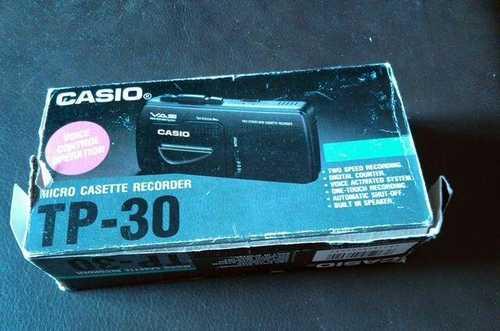 Casio TP 30 recorder. японский диктофон. полуживой