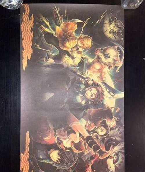 Постер с героями аниме Клинок, рассекающий демонов