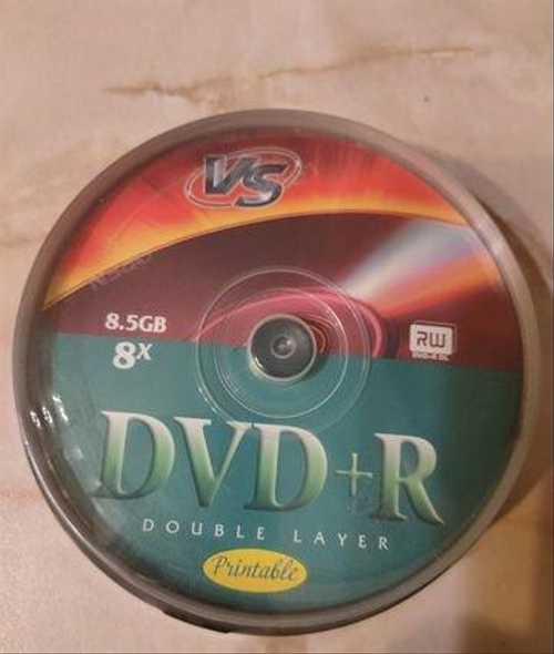 Диски DVD+R VS 8,5 Gb 8x, комплект 10 шт., Cake Bo
