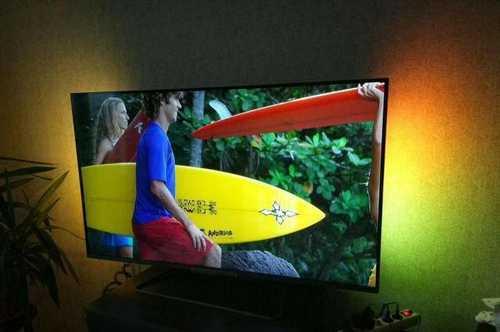 Тонкий 120см SmartTV Philips 600Гц 3D,wifi встрое