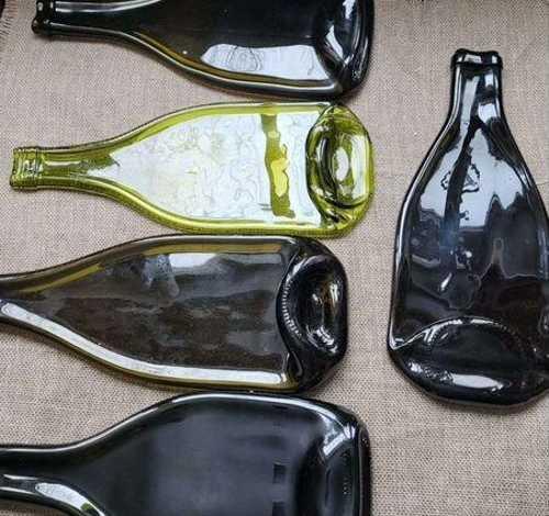Тарелки из плавленных бутылок