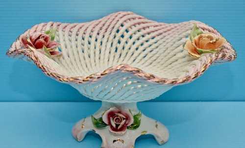 Фруктовница Роза Lanzarin Ceramiche 37х27х19 см Ит