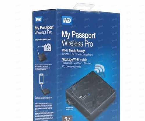 Внешний Wi-Fi HDD 3Tb, WD My Passport Wireless Pro