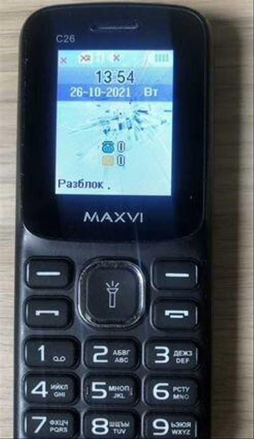 Телефон кнопочный maxvi C26
