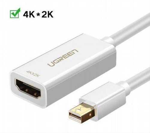 Кабель-переходник Ugreen Mini DisplayPort-hdmi 4K