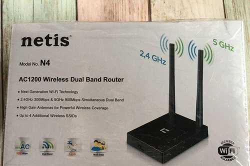 Wi-Fi роутер Netis N4 двухдиапазонный 2.4 / 5 гг