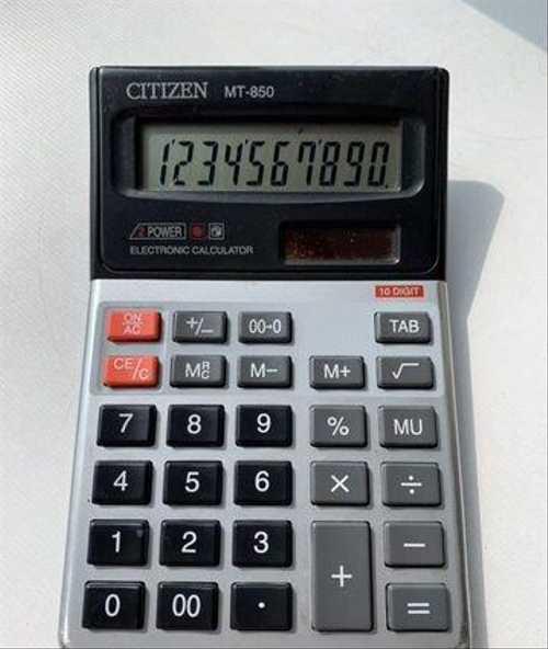 Калькулятор citizen MT-850