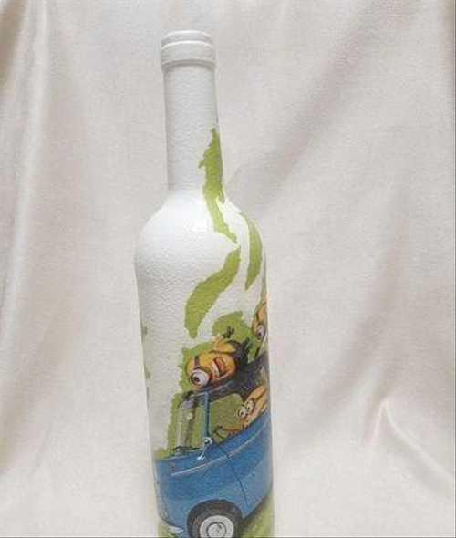 Бутылка подарок декоративная «Миньоны»