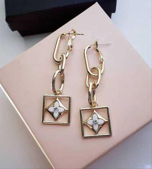 Серьги Link Gold LV Style Е267