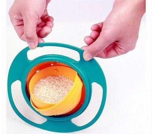Тарелка непроливайка неваляшка gyro bowl гиро боул