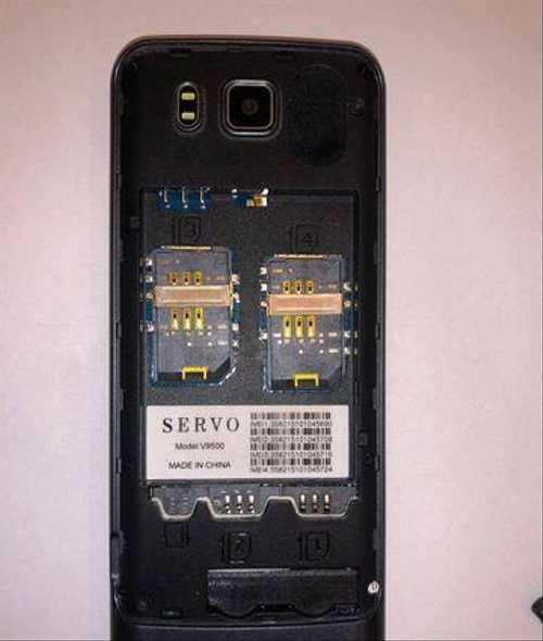 Телефон Servo 9500. На 4 sim карты