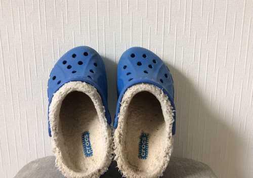 Утепленные кроксы crocs сабо