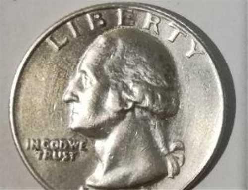 1958 Квотер 25 центов USA Quarter Dollar 1958 D