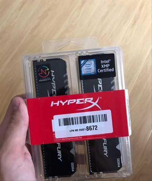 RAM HyperX Fury 32gb ddr4 3600MHz RGB (4x8 gb)