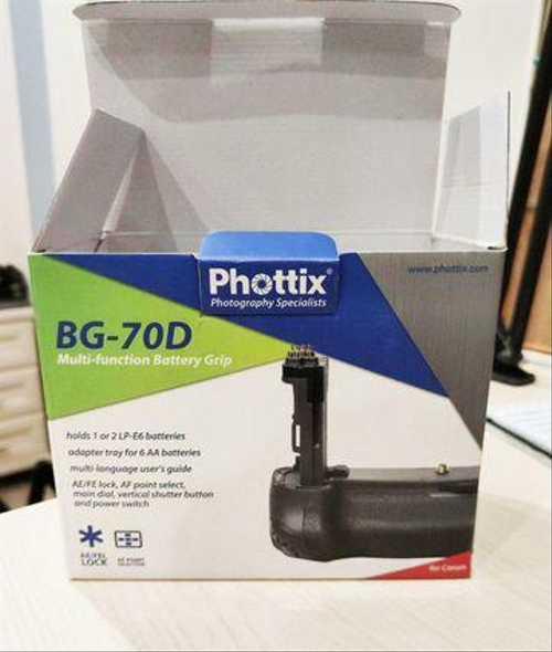 Батарейный блок phottix bg-70d