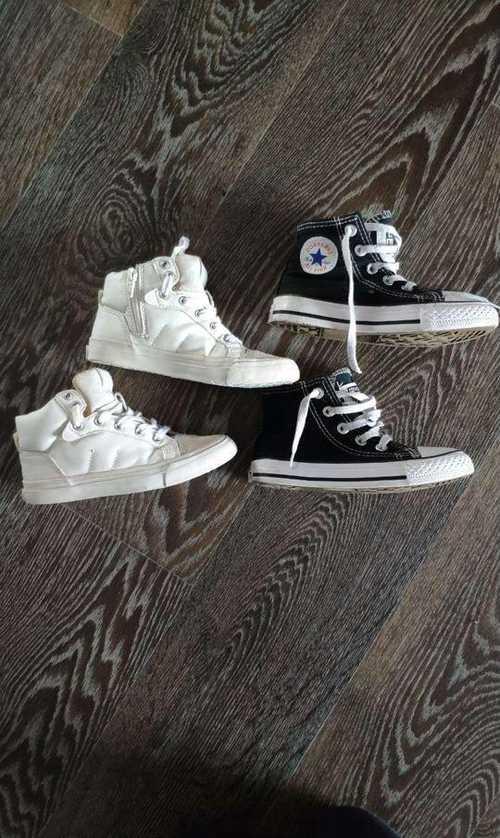 Кеды converse, zara и ботинки zara