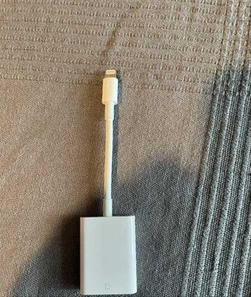 Apple Адаптер Apple Lightning для чтения SD карт