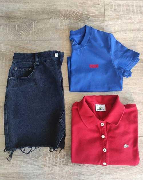 Футболки Lacoste, Levi's Юбка Zara