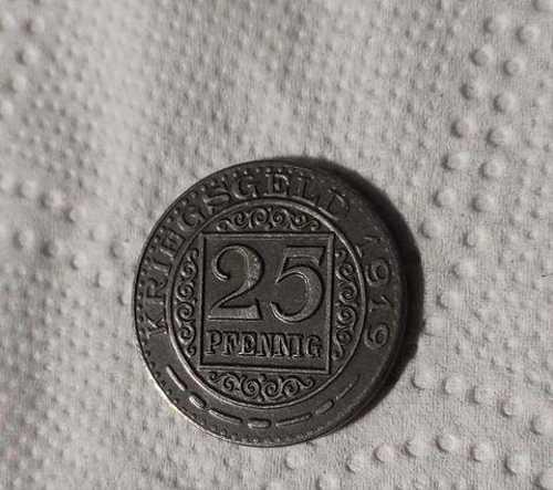 25 пфенниг 1919 Оберхаузен
