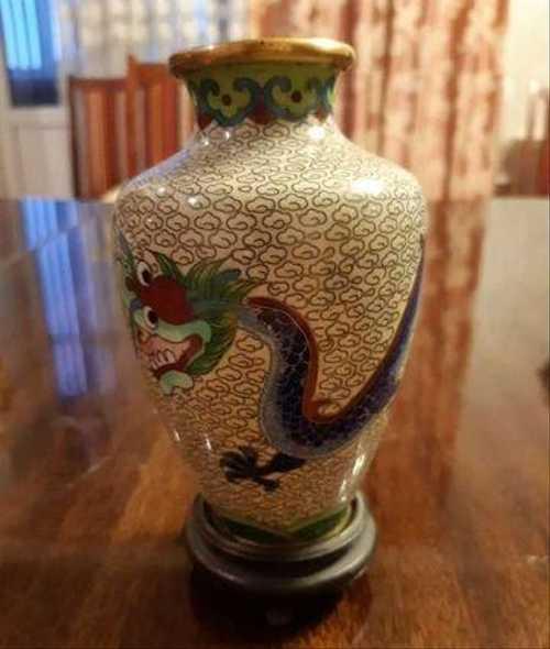 Коллекционная ваза Chokin art и Клуазоне