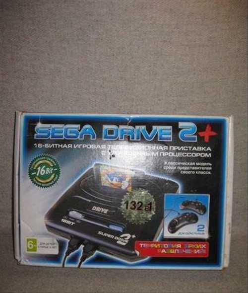 Игровая приставка Sega Drive 2 в коробке рабочая