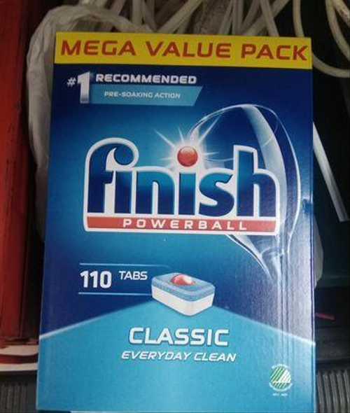 Таблетки "Finish Classic", "Fairy" для посудомойки