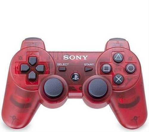 Беспроводной геймпад для PS3 (Crystal Red)