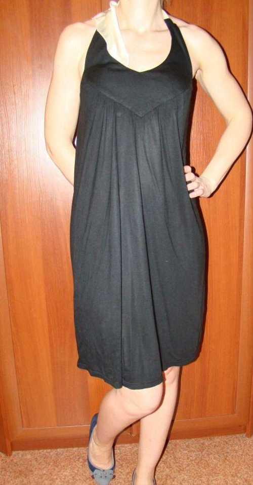 Новое платье черное коктельное 44-46 разм