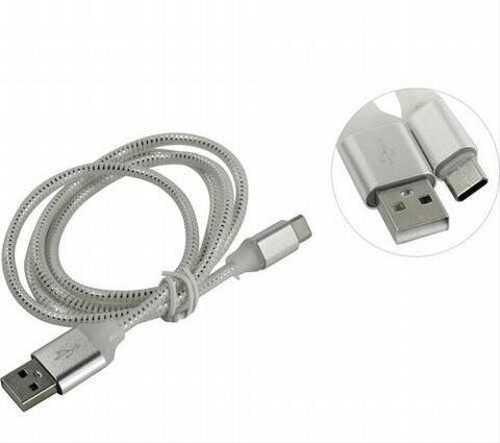 Кабель Smartbuy USB 2.0 - USB type C, самосворач