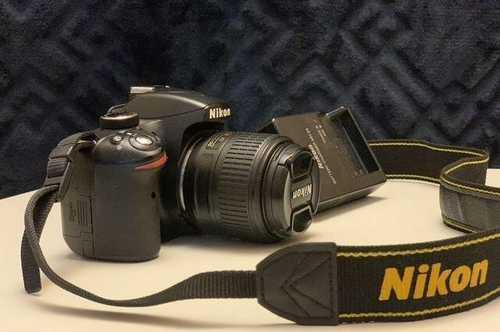 Зеркальный фотоаппарат nikon d3200 с объективом