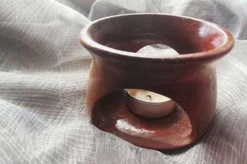 Подсвечник глиняный