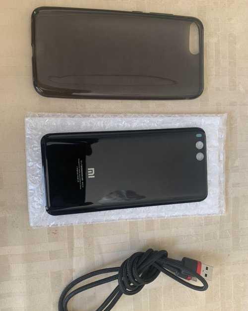 Задняя крышка, провод и чехол на Xiaomi MI6