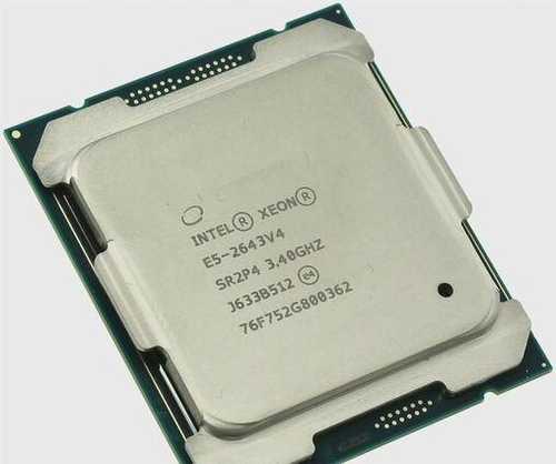Intel Xeon E5-2643v4 / 6 cores / 3.40 GHz / SR2P4