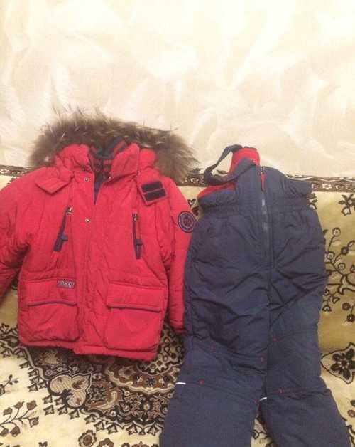 Комплект детский зимний kiko: куртка+комбинезон
