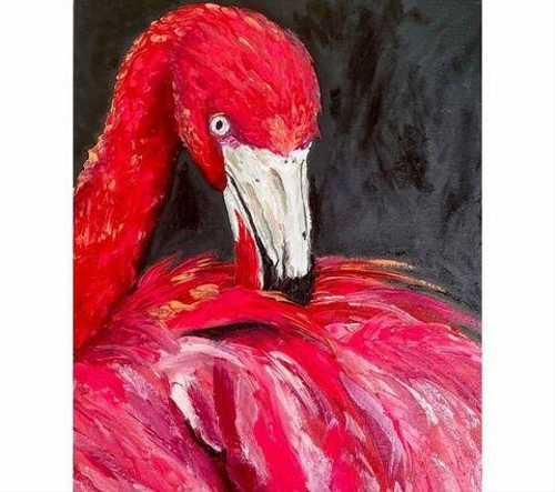 Интерьерная картина маслом «Фламинго»
